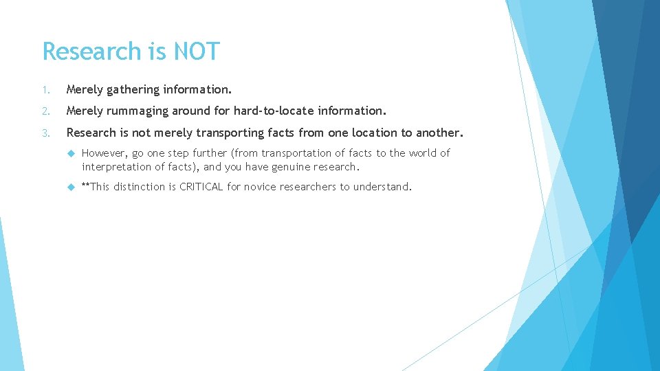 Research vs research AP Capstone Research Adapted from