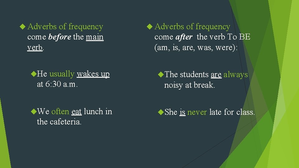 Language Note 1 8 Words about Frequency Words