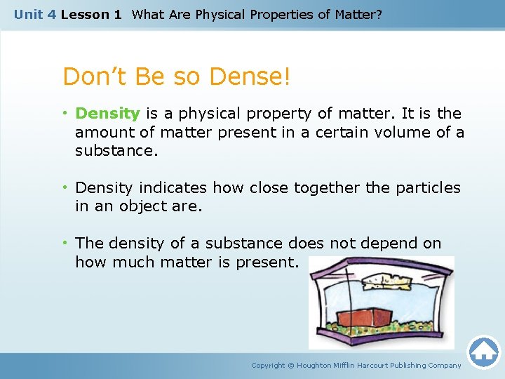 Unit 4 Lesson 1 What Are Physical Properties