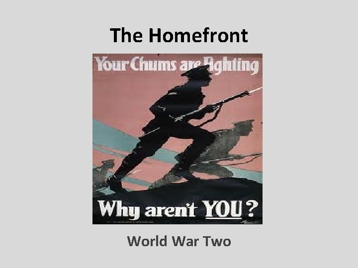 The Homefront World War Two The Conscription Crisis