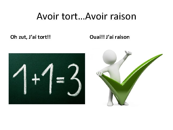 Les Expressions FAIRE et AVOIR Faire du sport