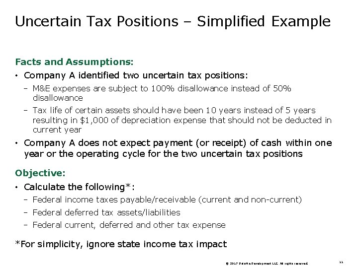 Basics of Preparing the Tax Provision Case Study