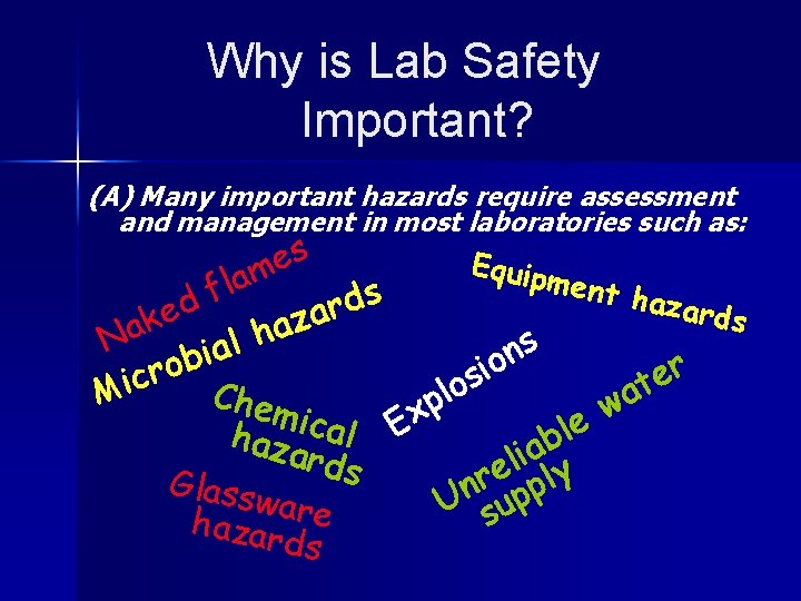 Lab Safety Mansour K Gatasheh Ph D Biochemistry