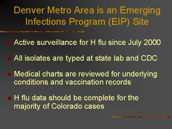 Using Vaccine Preventable Disease Surveillance Indicators for Evaluation