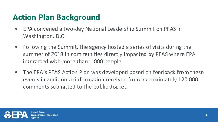 PFAS Background and Action Plan April 23 2019