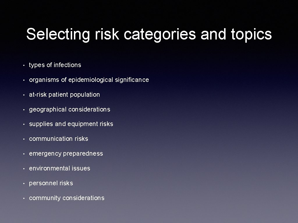 Creating a Seamless Infection Control Risk Assessment Plan