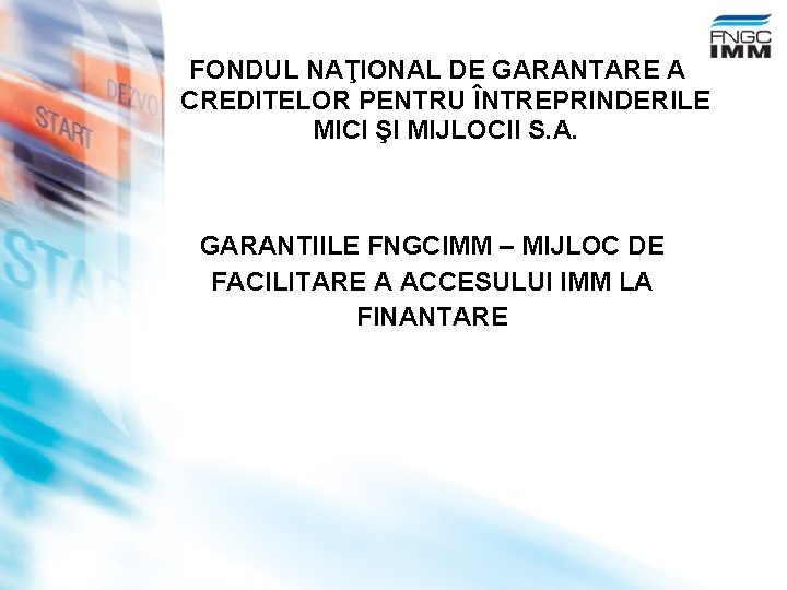 FONDUL NAIONAL DE GARANTARE A CREDITELOR PENTRU NTREPRINDERILE