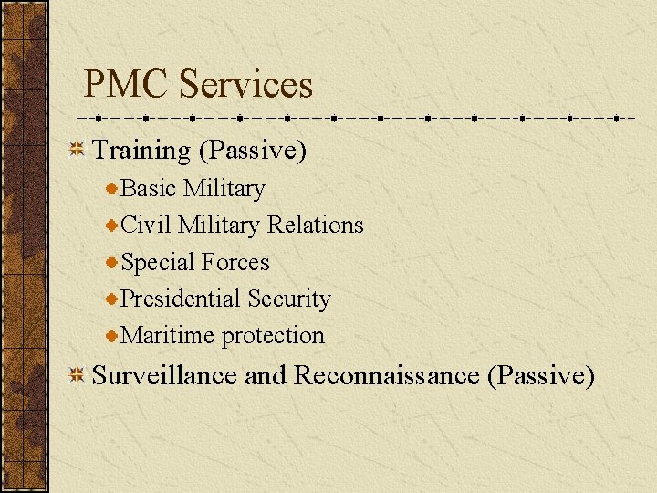 Private Militaries Myths and Missions Security for a