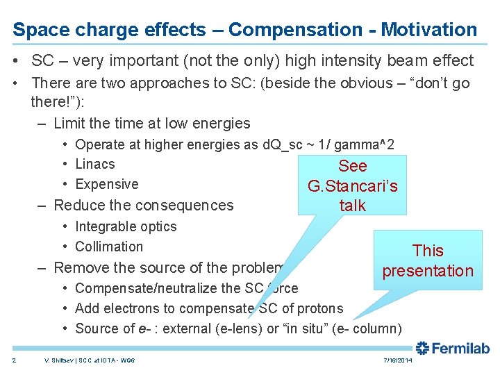 Spacecharge compensation experiments at ASTA Vladimir Shiltsev Moses