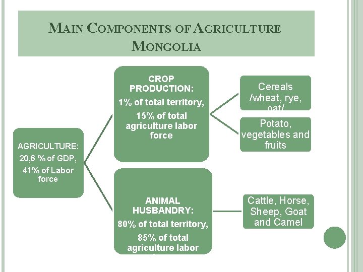 NATIONAL ASSOCIATION OF MONGOLIAN AGRICULTURAL COOPERATIVES NAMAC COUNTRY