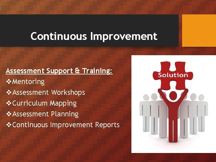 Continuous Improvement Plan Building a Culture of Continuous