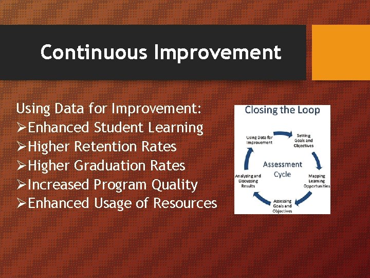 Continuous Improvement Plan Building a Culture of Continuous