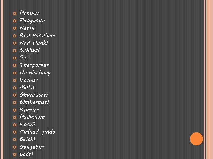 CATTLE BREEDS OF INDIA presented by dr yamini