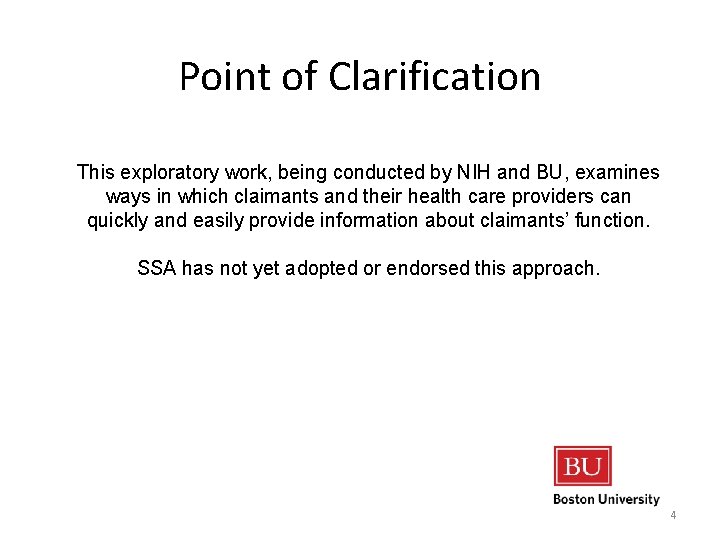 SSANIHBU Collaboration to Improve the Disability Determination Process