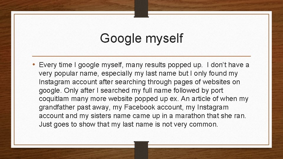 Digital Footprint Created by Chris Raggett What is