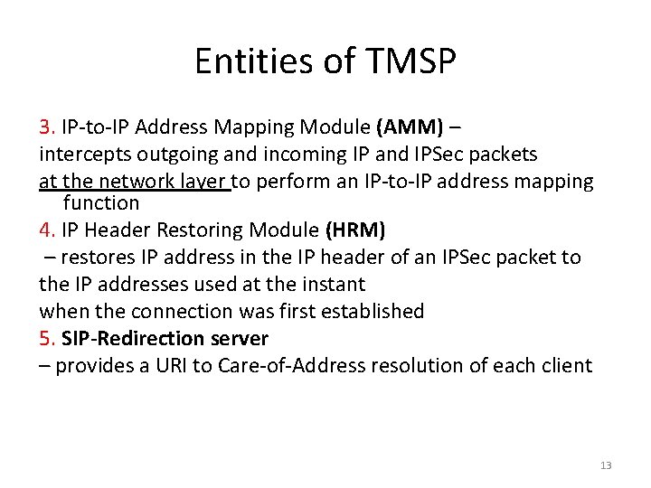 Terminal Mobility Support Protocol IEEE Transaction on mobile