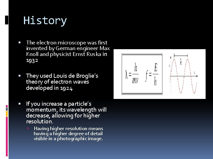 ELECTRON MICROSCOPY Kane Smith Garrett Luallen and Jesse