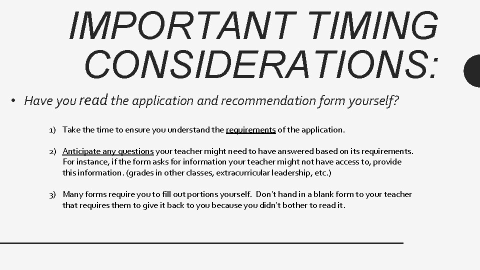 REFERENCE LETTERS 101 Why when who and how
