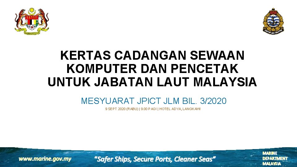 KERTAS CADANGAN SEWAAN KOMPUTER DAN PENCETAK UNTUK JABATAN