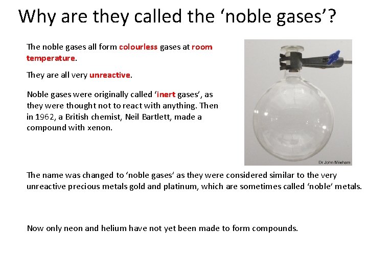 Nobles gases and Isotopes IGCSE Combined Science Noble