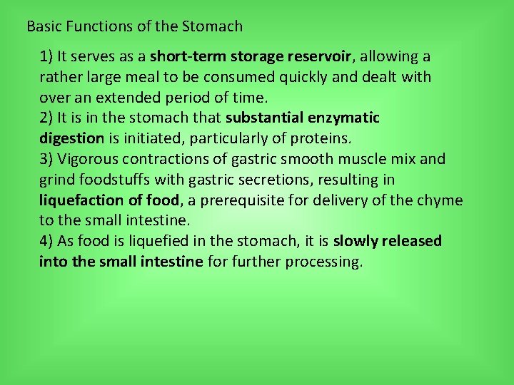 Digestive System It all begins with the brain