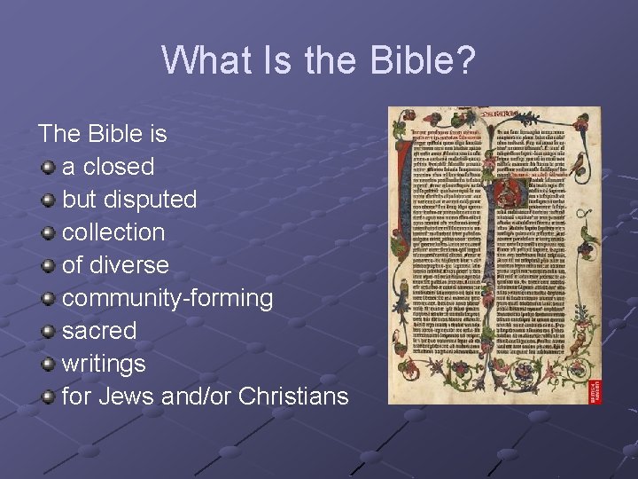 What Is the Bible A Book A collection