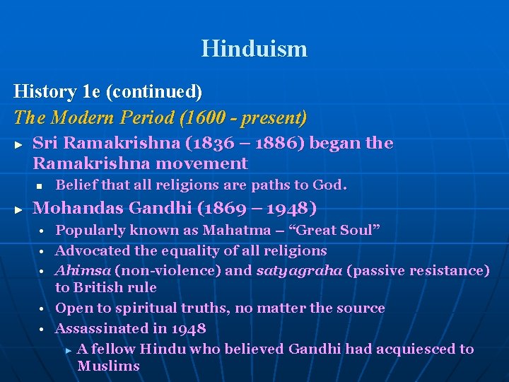 Exploring the Religions of Our World Hinduism Hinduism