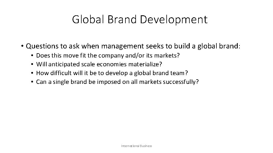 Global Marketing Mix Strategies Southeast University M Shahadat