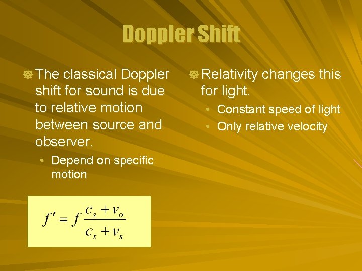 Length Contraction Relative Space An observer at rest
