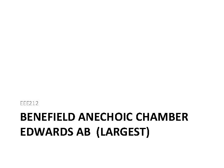Antenna Measurements EEE 212 Antenna Pattern Measurements Antenna
