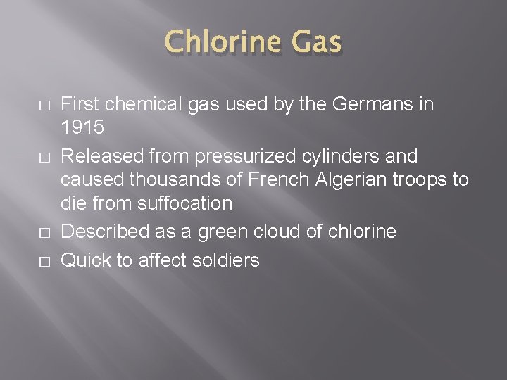 POISON GAS By Charley Kate Barcroft Introduction According