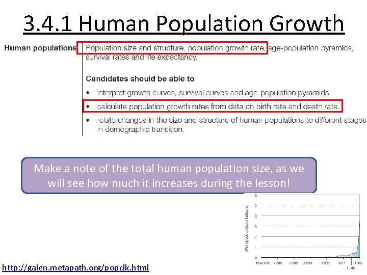 3 4 1 Human Population Growth Make a