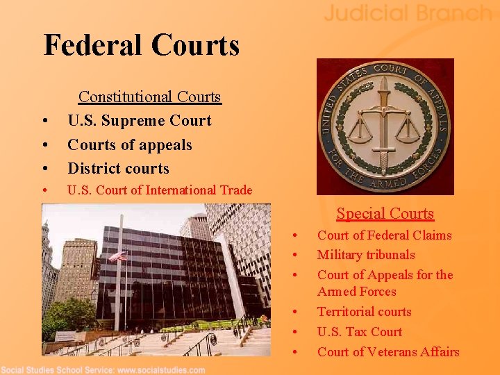 The Judicial Branch MT 2 LT 3 The
