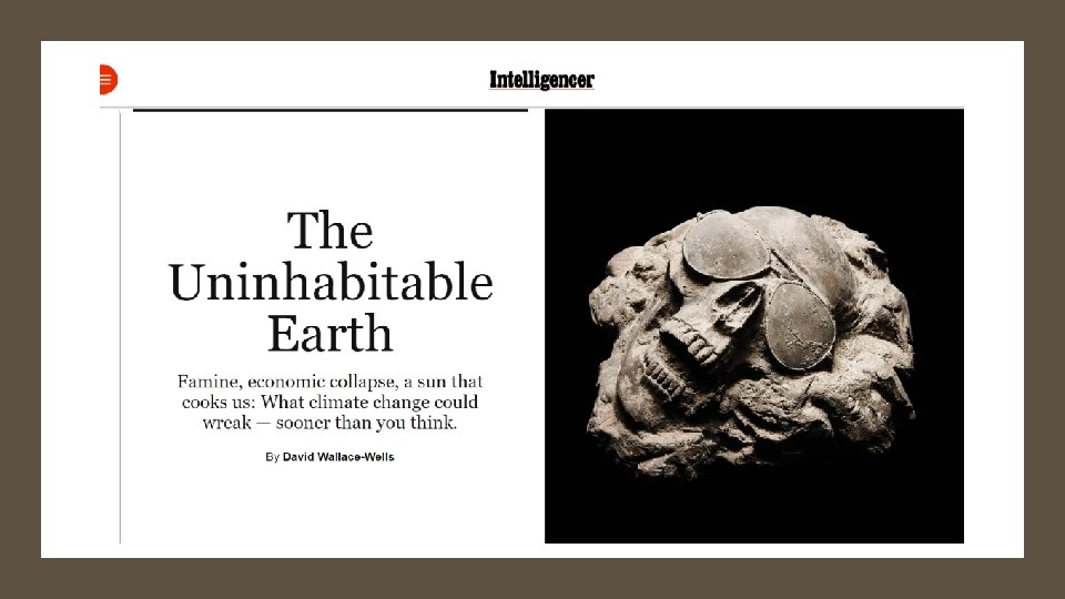 Anthropogenic Climate Change A very very brief introduction