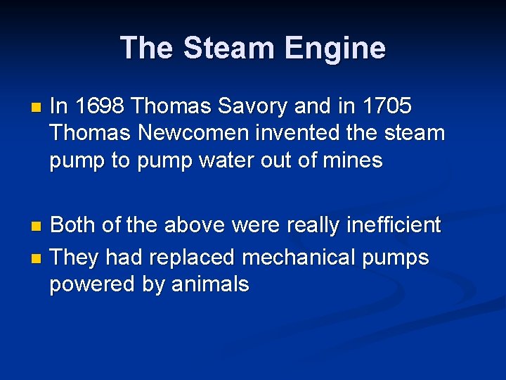 Chapter 22 Part 2 The Industrial Revolution A