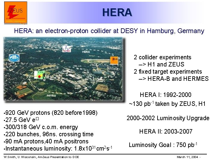 Am Zeus Program DOE Presentation Wesley H Smith
