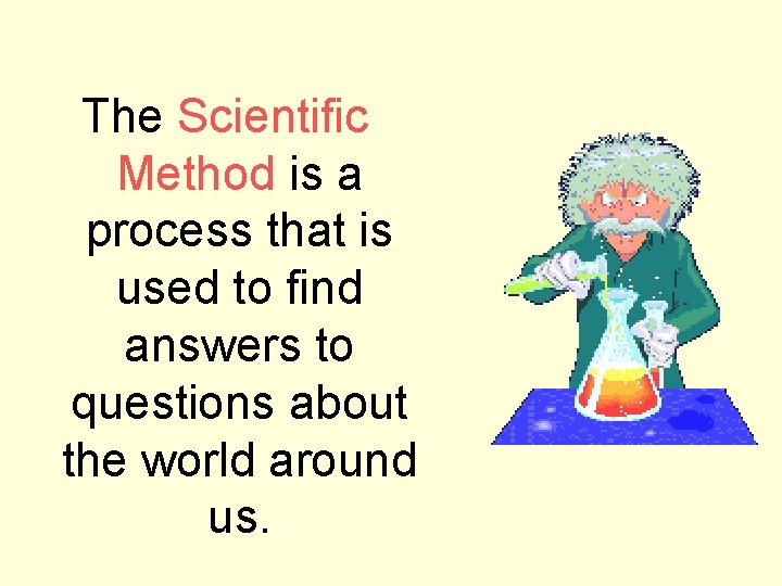 The Scientific Method is a process that is