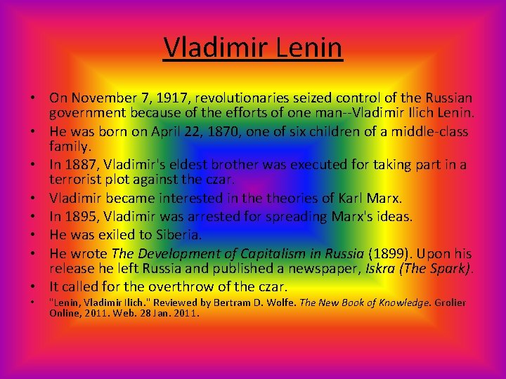 People of Russia By Michaela Ellis Karl Marx