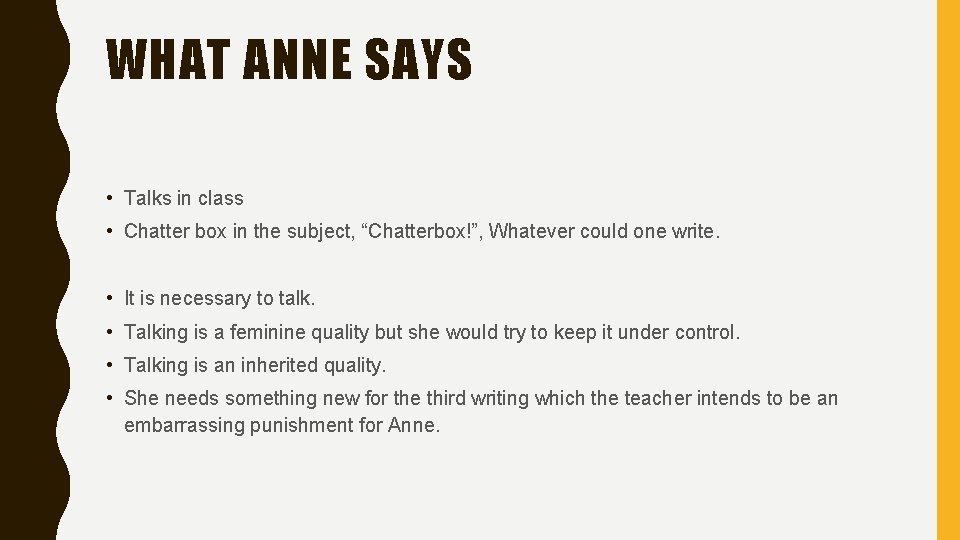 CHARACTER WEB EXAMPLE ANNE FRANK THIS CH AR