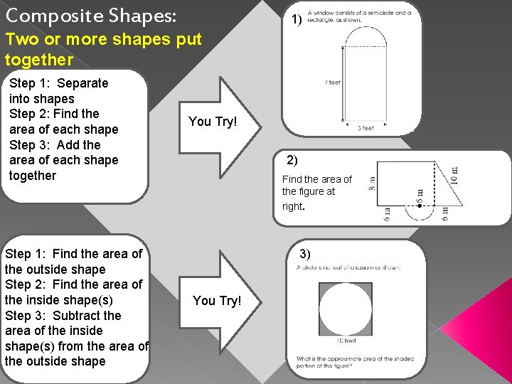 Learning Target I cancalculate the area of composite