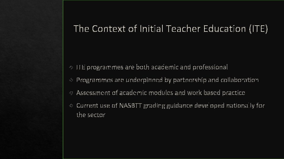 Reimagining the assessment of workbased practice Keither Parker