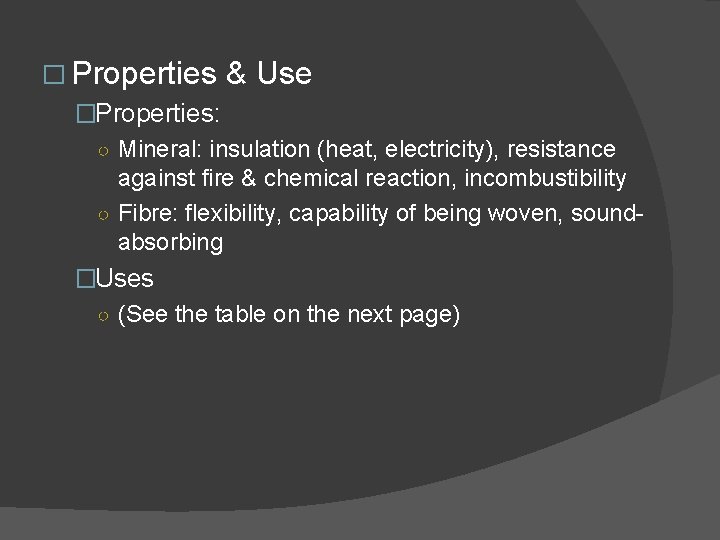 Ch 4 Asbestos in the Environment Introduction Properties