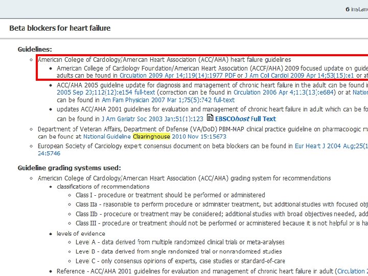 Labour Stages of the CEBIS Model Clinical Evidence