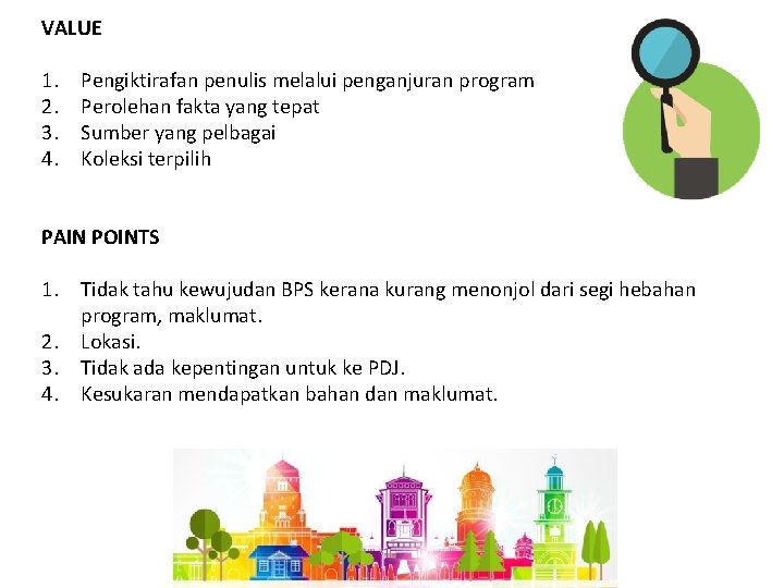 BAHAGIAN PERSURATAN DAN SEJARAH VALUE 1 2 3