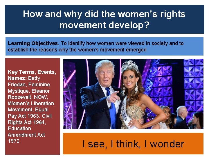 How and why did the womens rights movement
