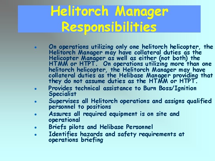 Unit 2 Personnel Qualifications and Responsibilities Objectives l