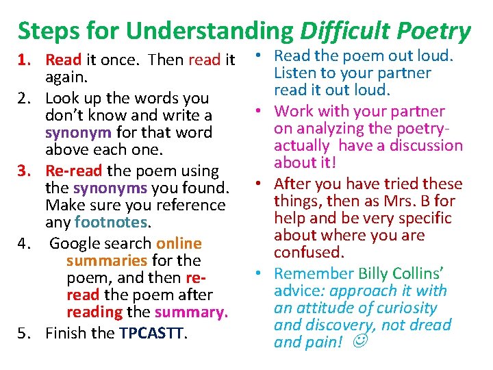 But Its Too Hard Approaching difficult poetry and