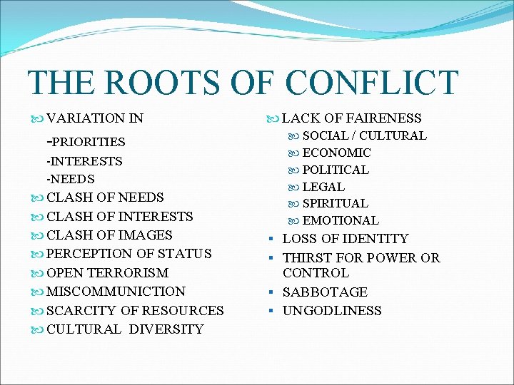 CONFLICT RESOLUTION AND STRESS MANAGEMENT BY PROF H