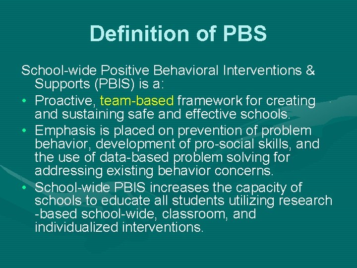 Positive Behavior Support A SchoolWide Discipline Initiative Citizenship