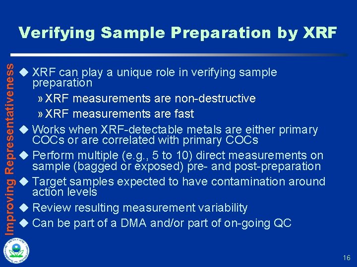 Advanced Design Application Data Analysis for FieldPortable XRF